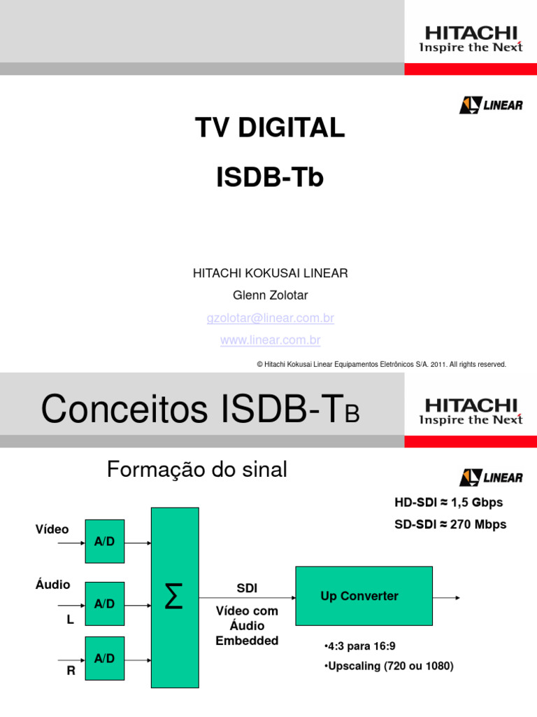 Conceitos ISDB TB | Download grátis PDF | Radiodifusão | Eletrônicos