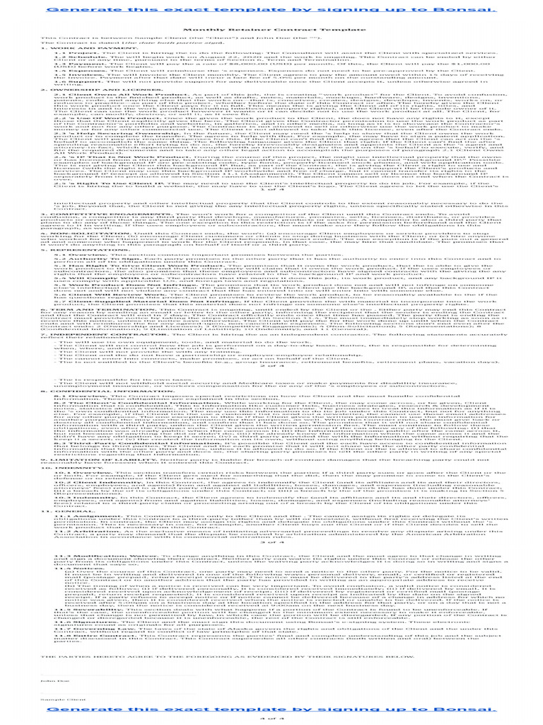 5f427d037b59dbf4ec596f2a - Monthly Retainer Contract Template (PDF ...