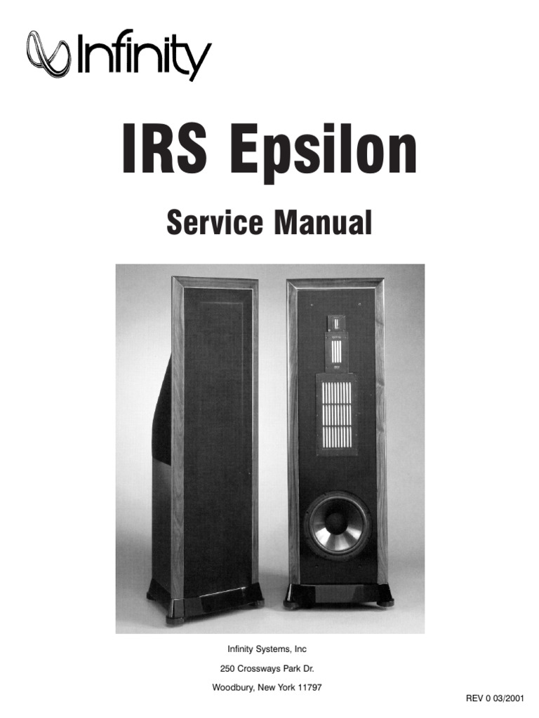 Hfe Infinity Irs Epsilon Service | PDF | Amplifier | Loudspeaker