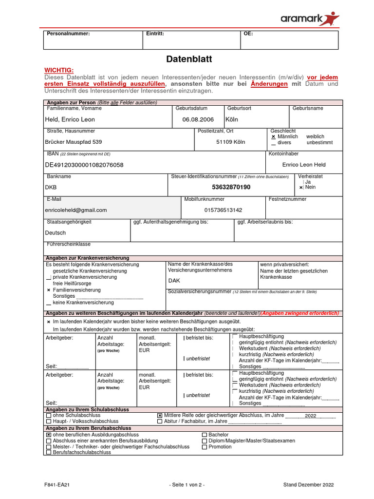 Personal Bogen | PDF