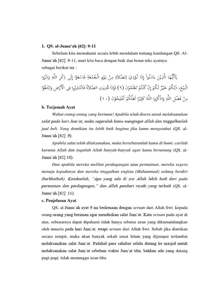 Materi Qurdis Kelas XI | PDF