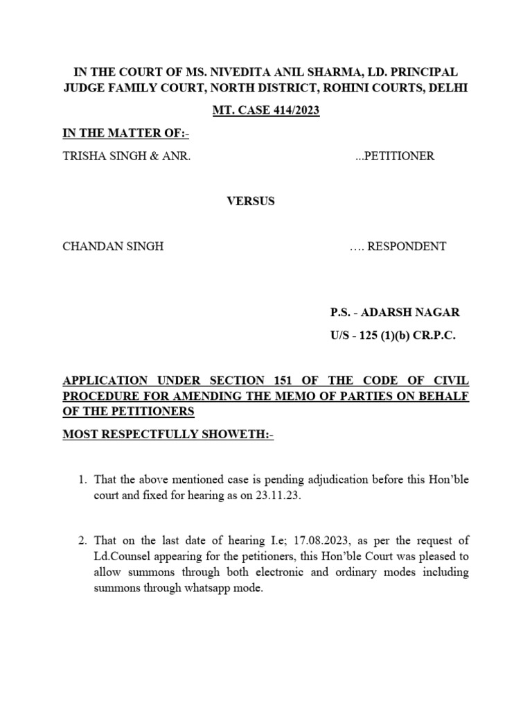 Application U - S 151 Trisha Singh | PDF | Common Law | Government ...