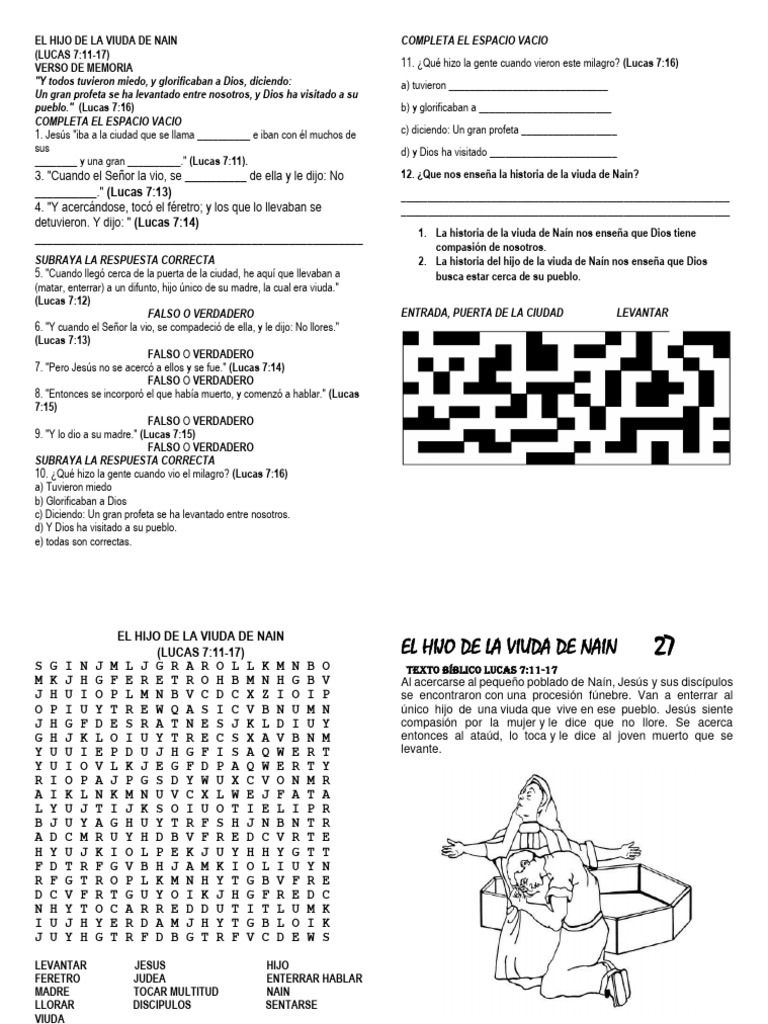 27 El Hijo de La Viuda de Nain | PDF