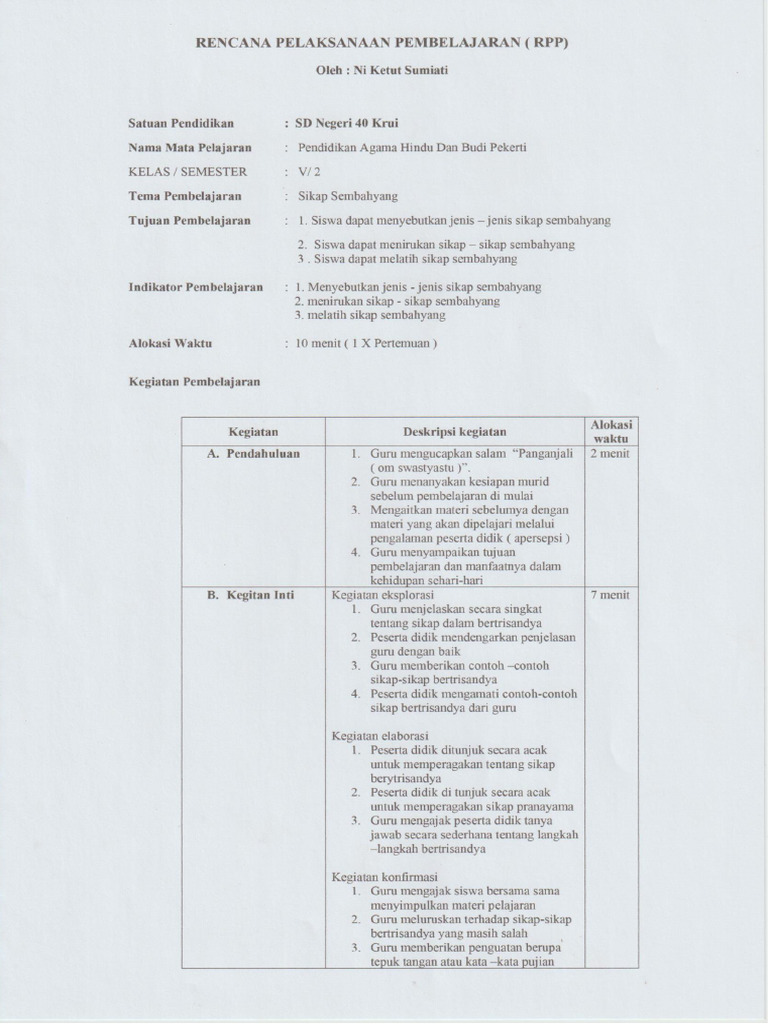 RPP CGP 11 Sumi | PDF
