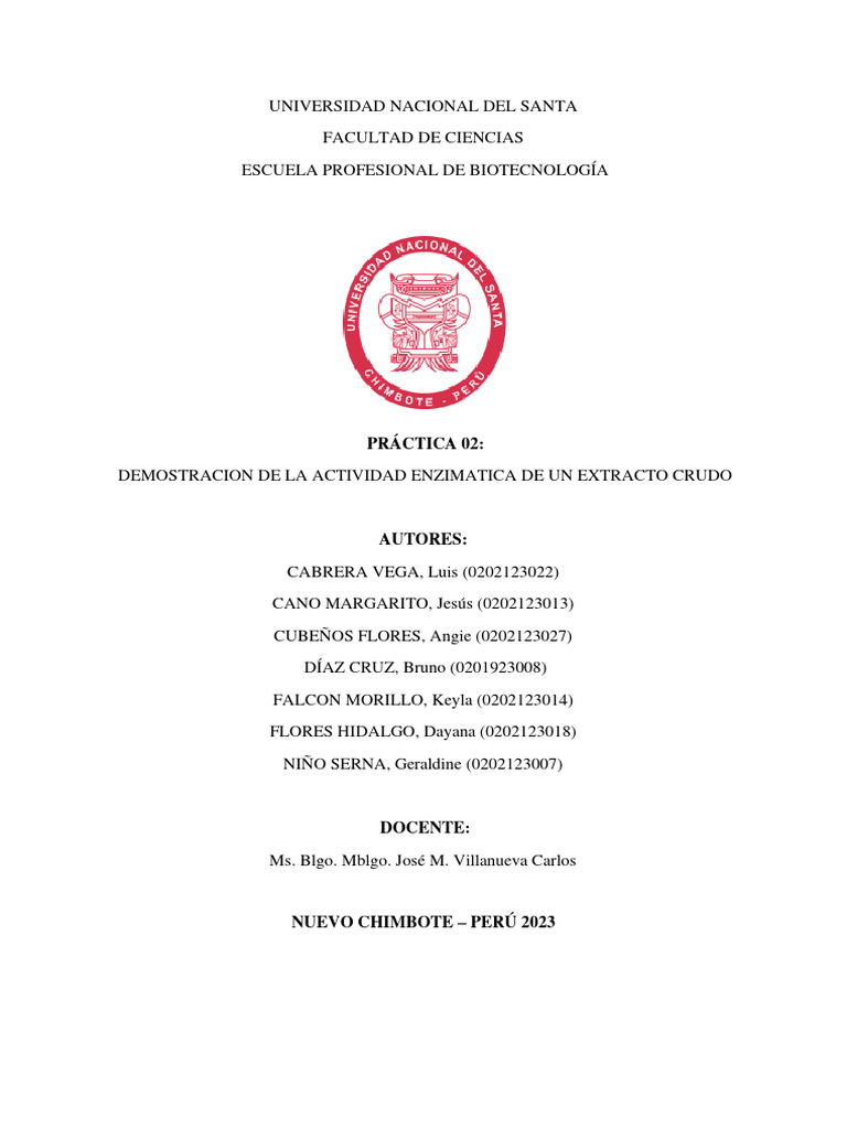 Practica 2 - Biocatalisis | PDF | Enzima | Proteínas