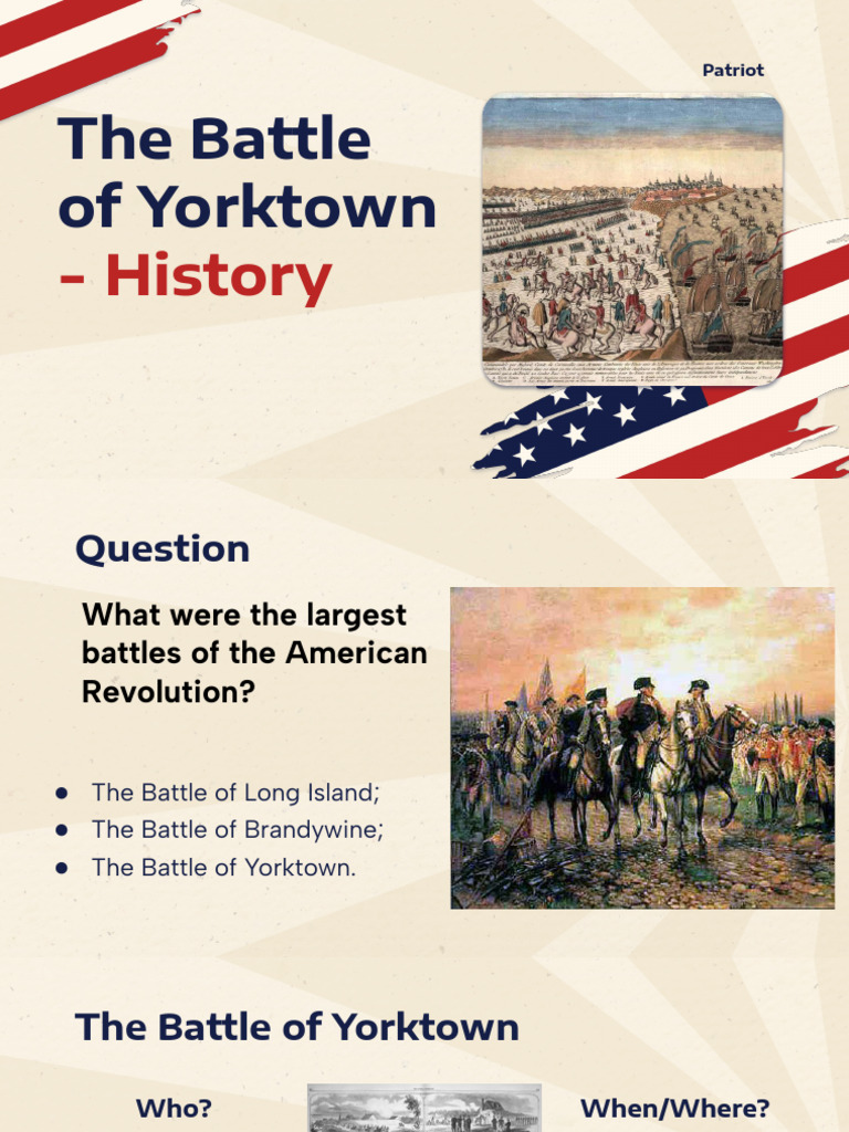 Key Facts of the Battle of Yorktown | PDF | Siege Of Yorktown ...
