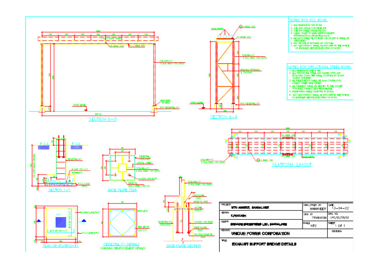 Pipe Support Bridge (1) - Model | PDF