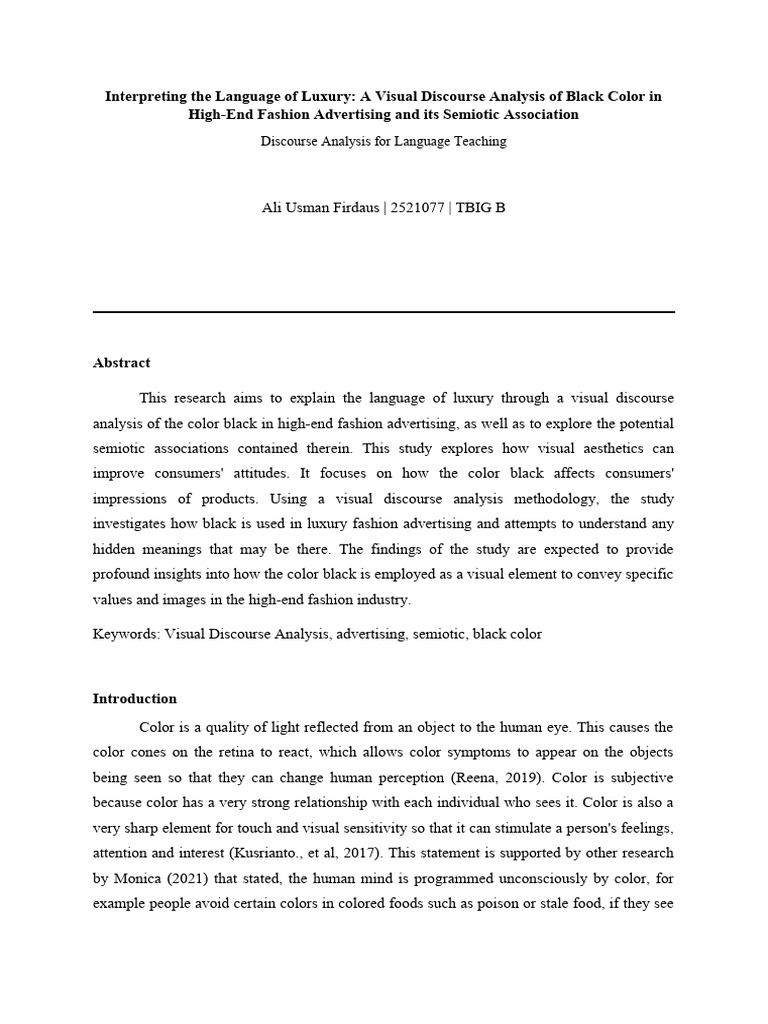 Decoding The Language of Luxury | PDF