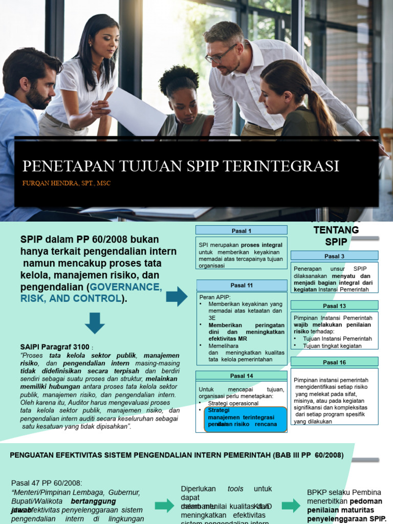 Penetapan Tujuan Spip Terintegrasi | PDF