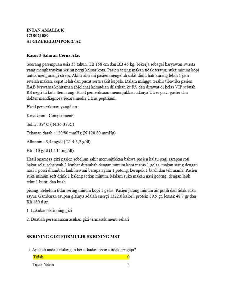 Kasus 3 SCA, INTAN AMALIA | PDF