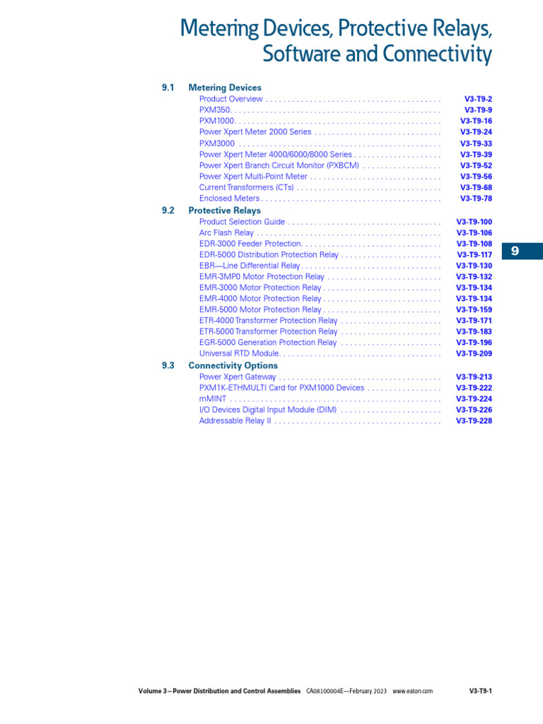 Metering Devices Protective Relays Software and Connectivity v3 t9 Ca08100004e | PDF | File ...