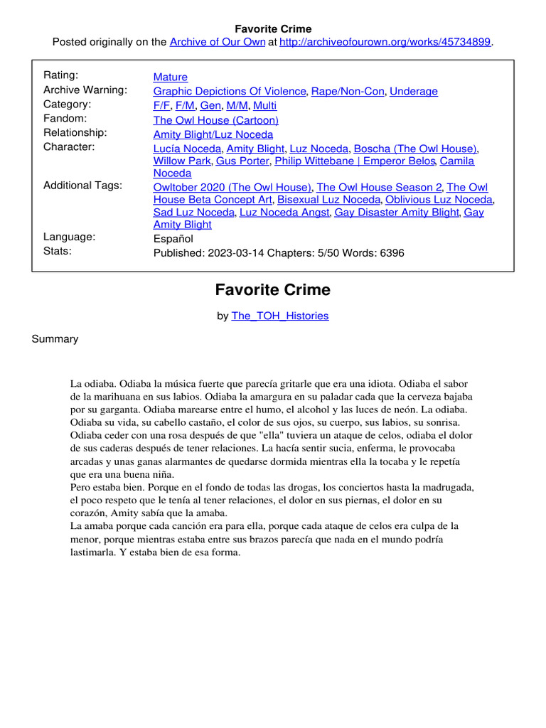 Favorite Crime | Descargar gratis PDF | Amor