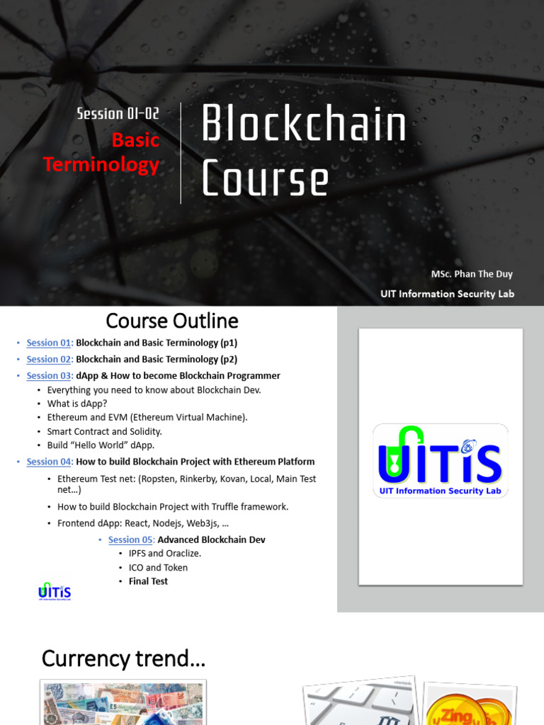 Session 1 2 Blockchain v2.16 | PDF | Public Key Cryptography | Cryptography