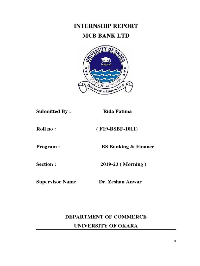Internship Report (Rida) | PDF | Business | Economies