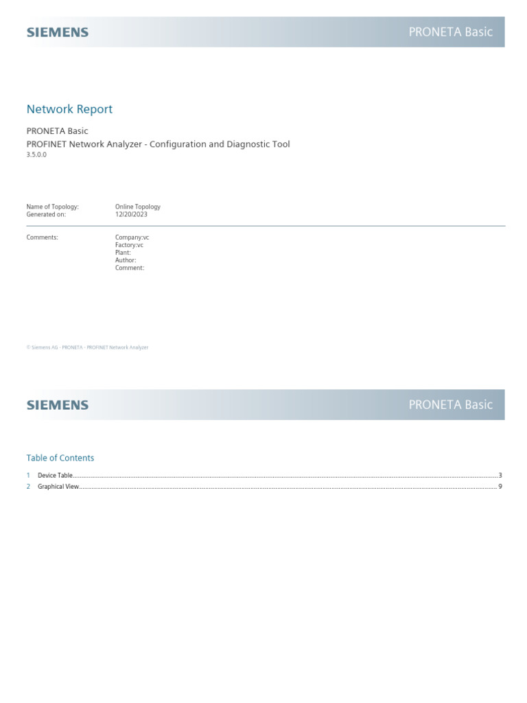 PRONETA Basic: Analyseur PROFINET | PDF