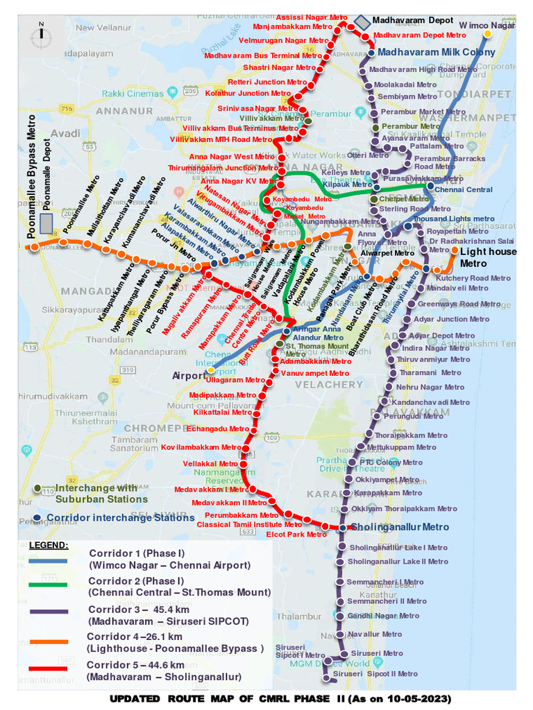 Phase II Updated Map | PDF | Public Transport | Transport