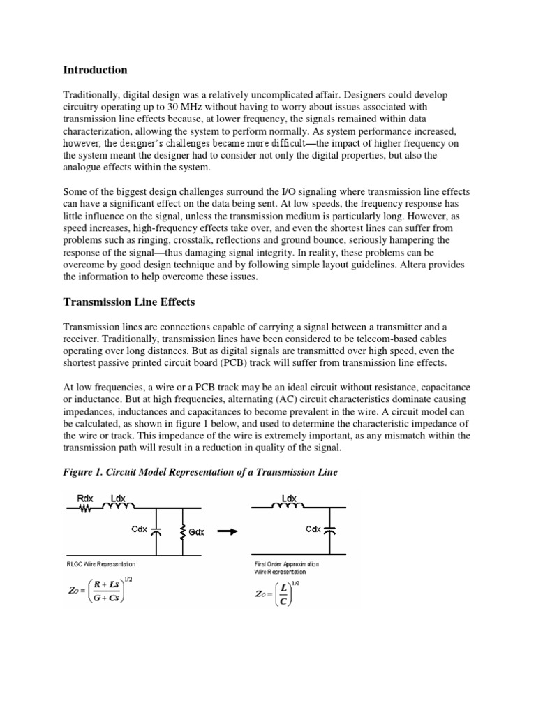 Signal Integerity Important Guidelines | PDF | Transmission Line ...