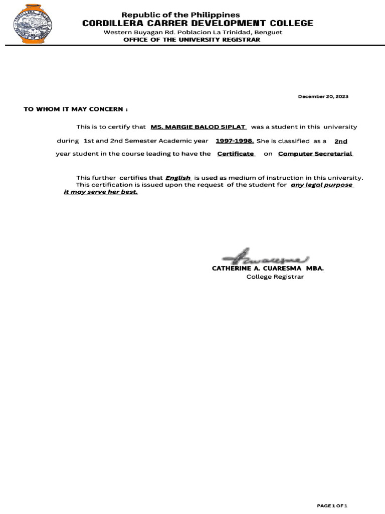 Medium of Instruction With Credentials | PDF