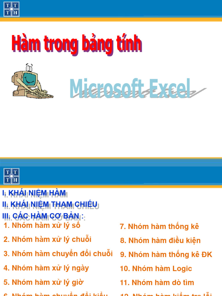 Bai3_Ham_trong_MicrosoftExcel | PDF