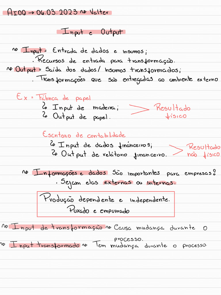 Input e Output | PDF