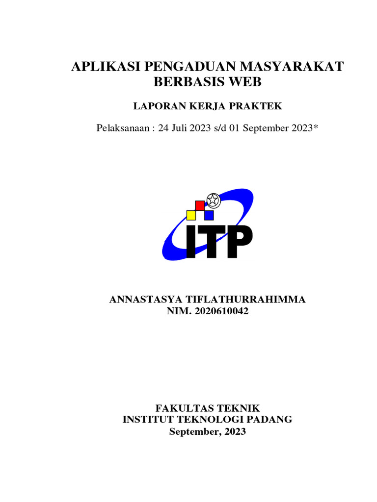 Final Laporan KP Aca | PDF