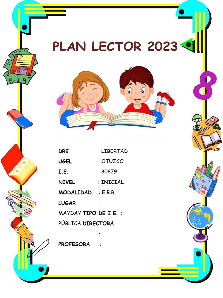 PLAN LECTOR 2023 5 Años | PDF | Comprensión lectora | Ciencia cognitiva