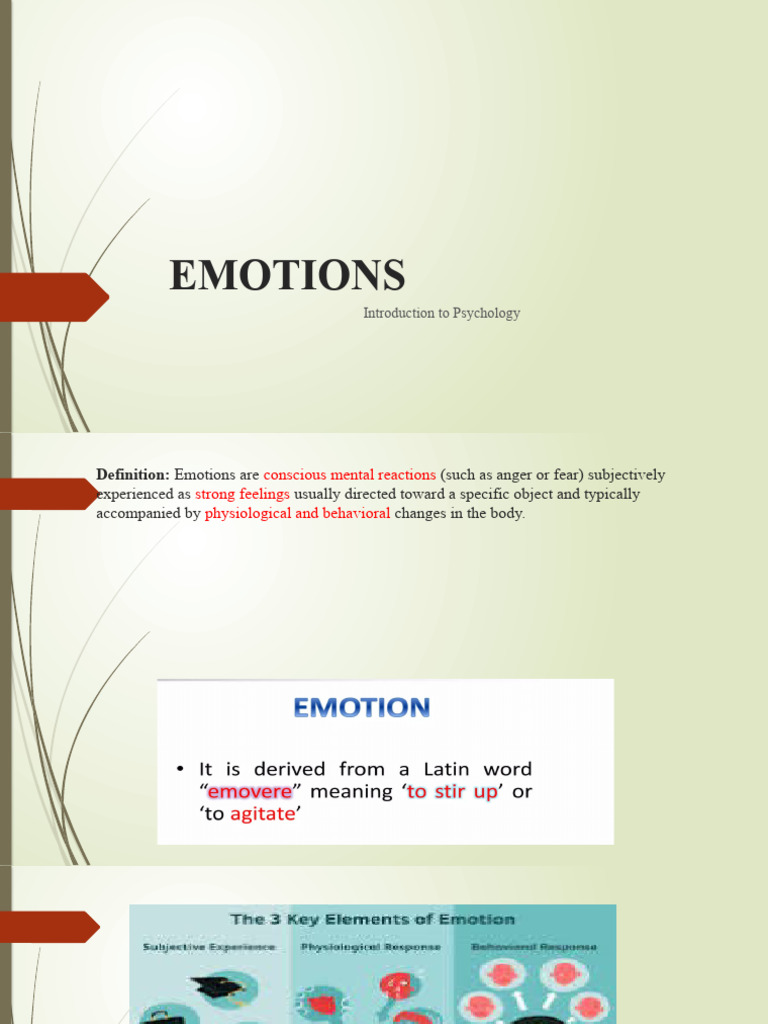 Emotions Pdf