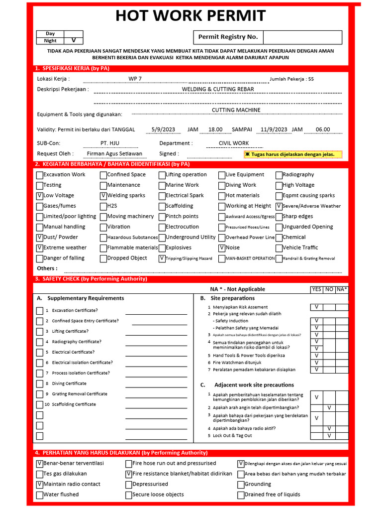 PTW & Certificate Forms | PDF