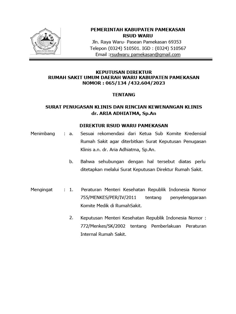 SPK Dan RKK (DR SP An) | PDF