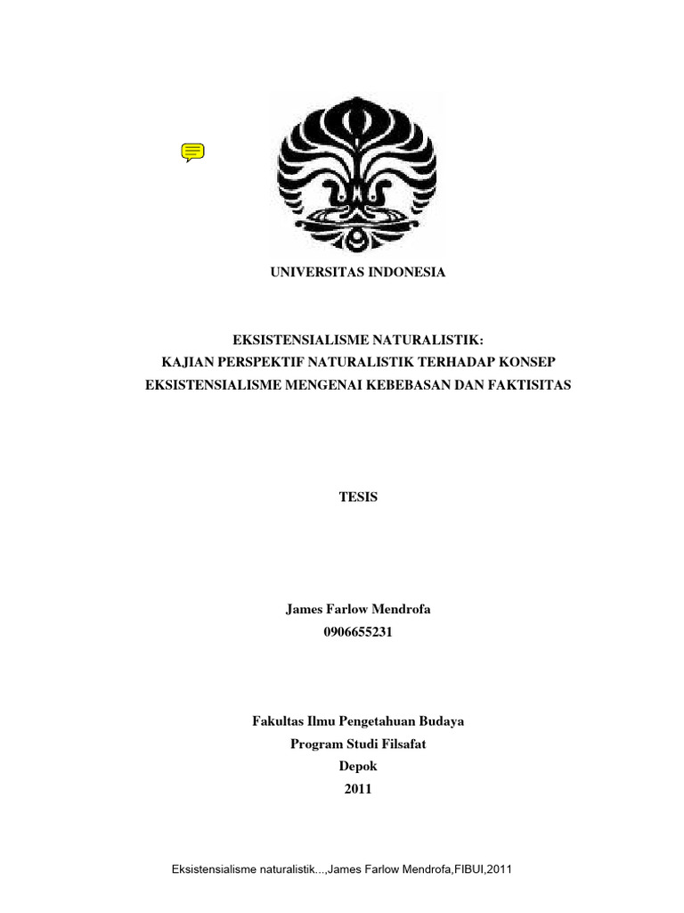 Eksistensialisme Naturalistik oleh James Farlow | PDF | Filsafat ...