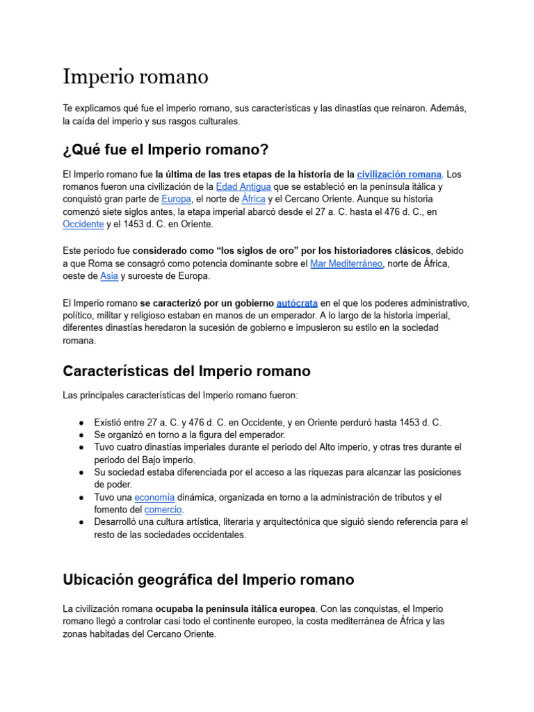 Imperio Romano | PDF | imperio Romano | imperio Bizantino