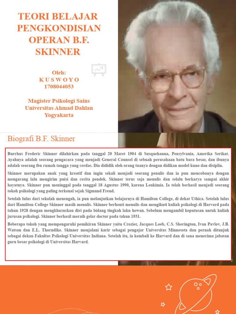 Skinner | PDF | Karier & Perkembangan | Sains & Matematika