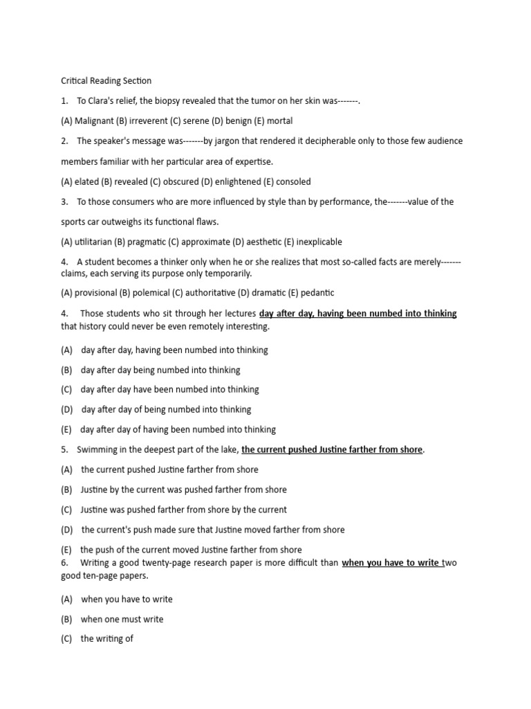 Critical Reading | PDF | Life | Organisms