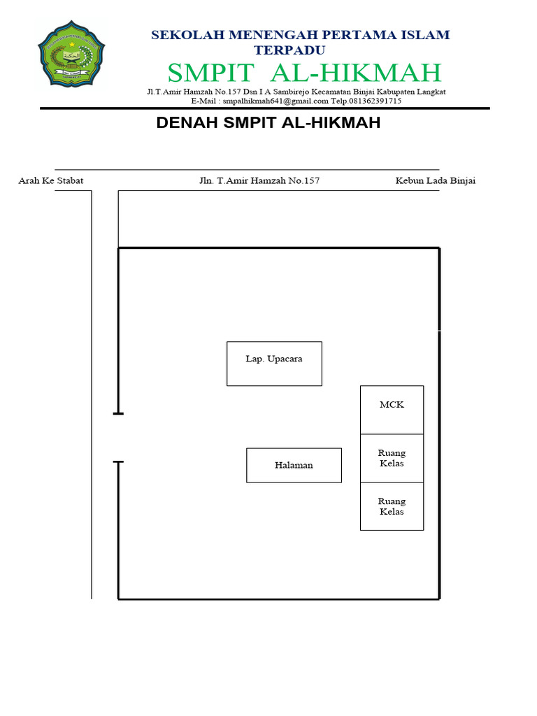 SMPIT Al-Hikmah di Kebun Lada Binjai | PDF