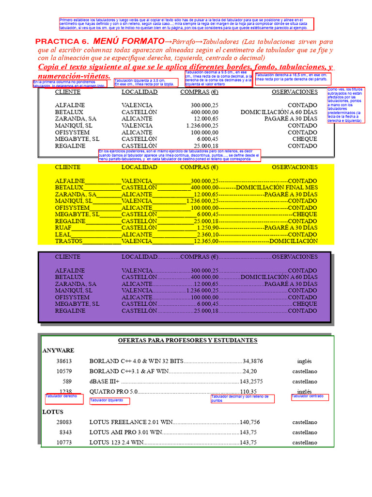 PRÁCTICA 4_1 TABULACIONES | PDF | Texto | Datos de computadora