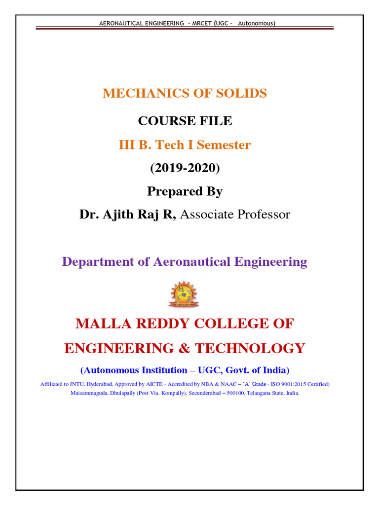 Mechanics of Solids | PDF | Art | Technology & Engineering