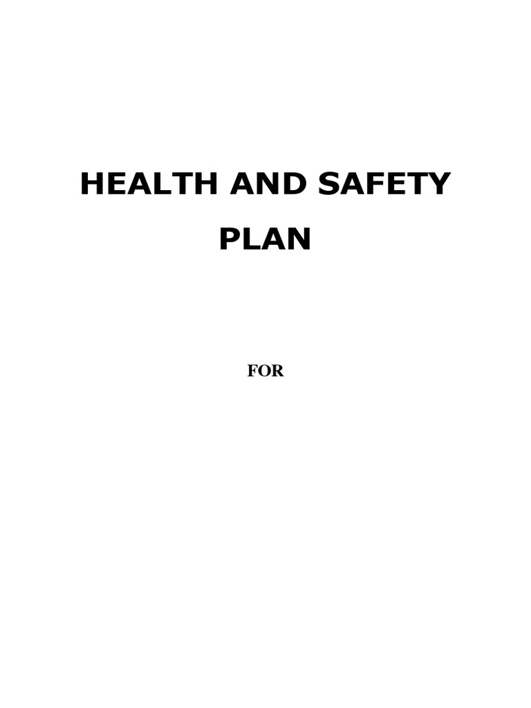Health and Safety Plan for Construction Project | PDF | Occupational ...