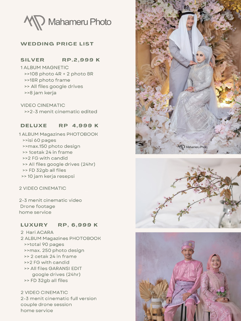 Mahameru Photo Price List | PDF