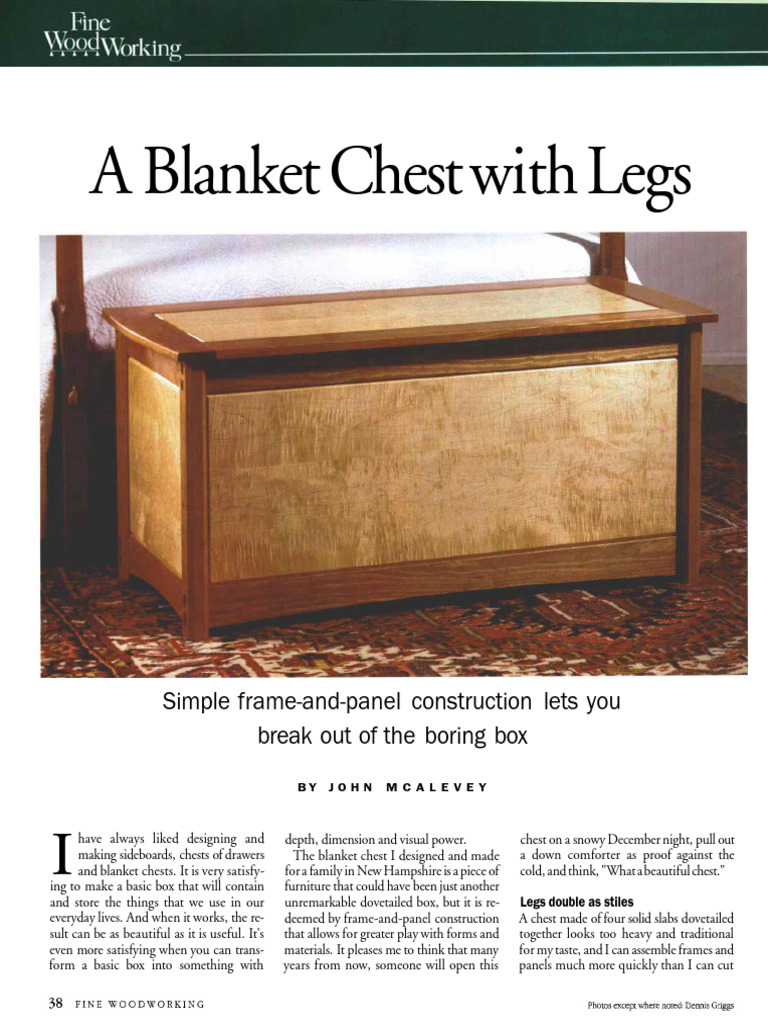 ABlanket Chest With Legs | PDF