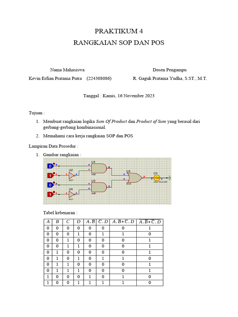 LAPORAN SEMENTARA p4 | PDF