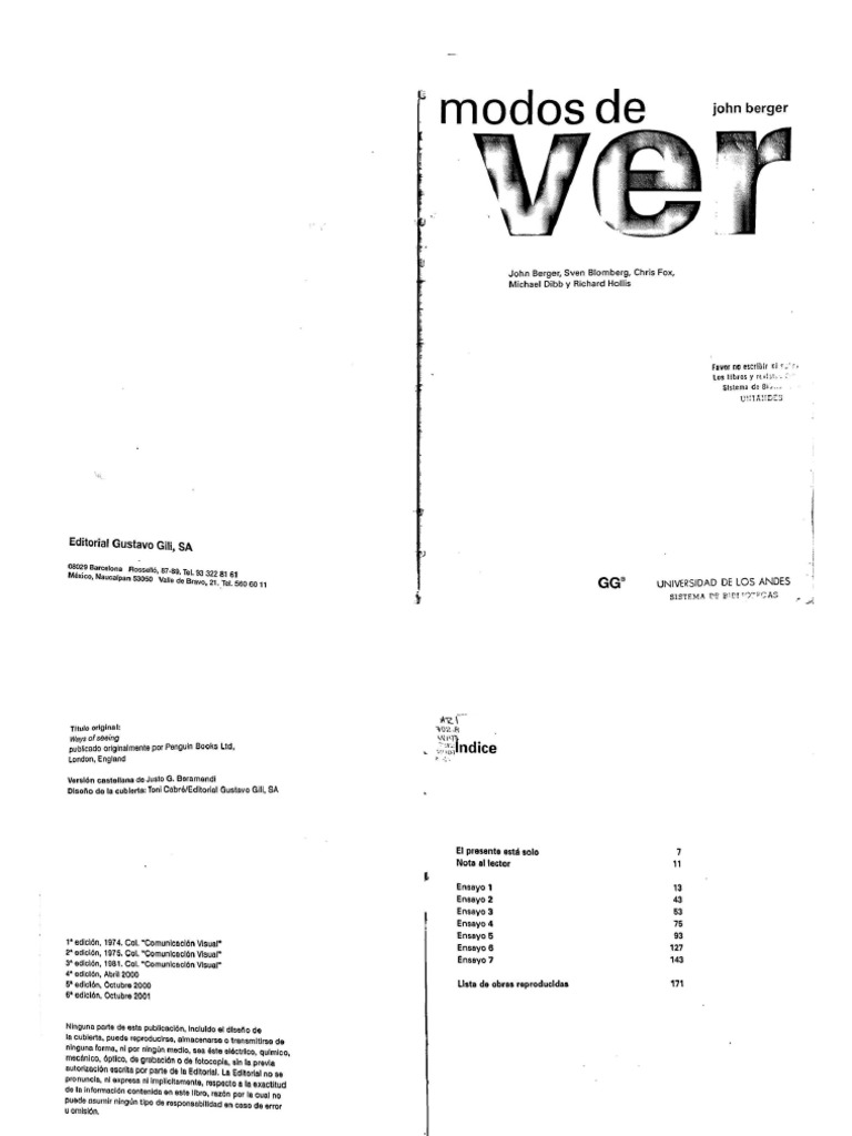 Berger Modos de Ver | PDF