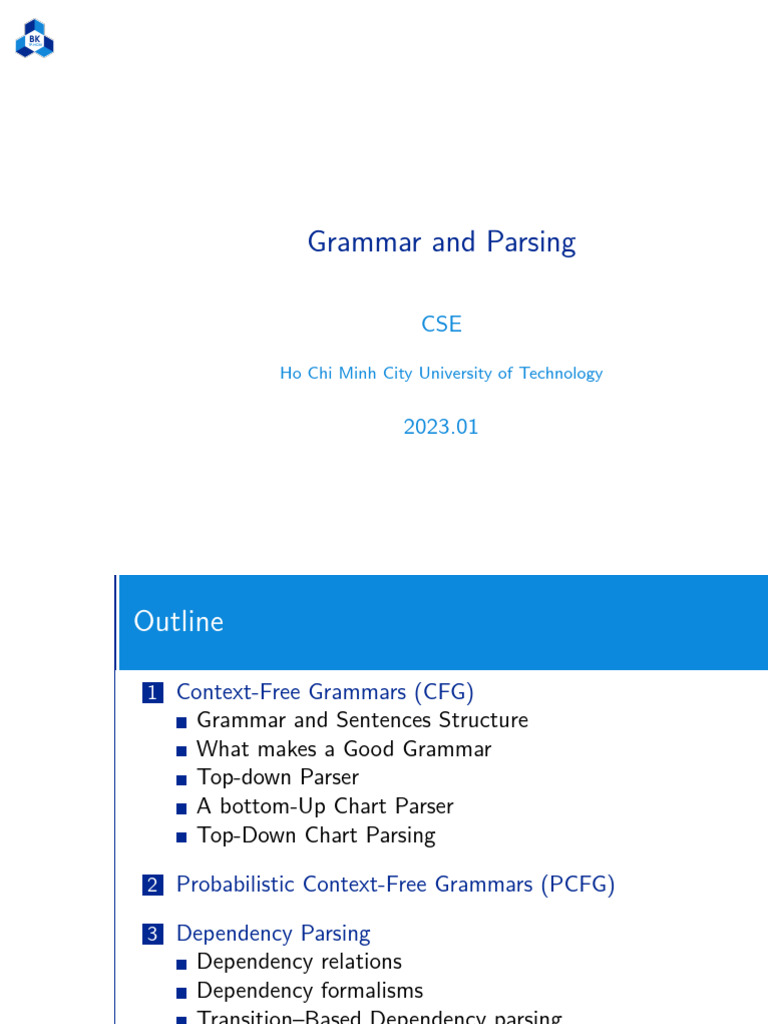 CHAPTER 3-Grammar and Parsing | PDF | Parsing | Applied Mathematics