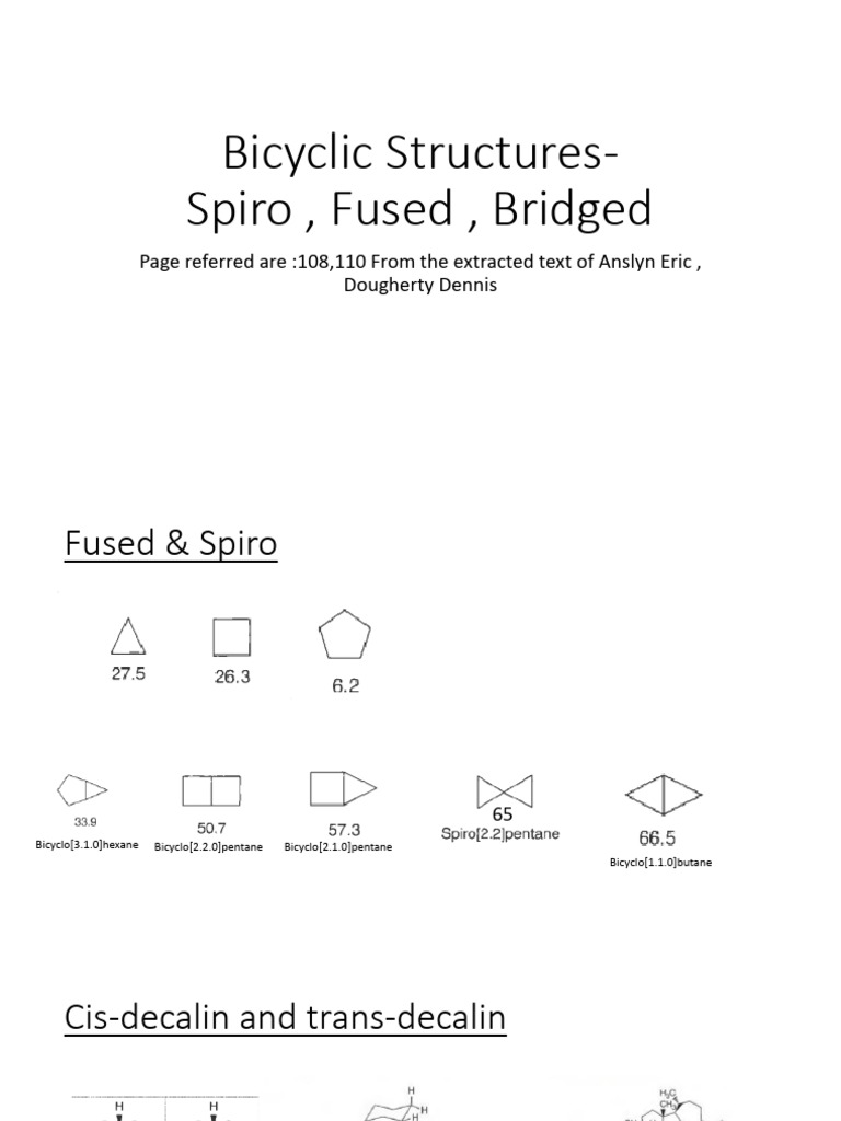 Bicyclic Structures | PDF