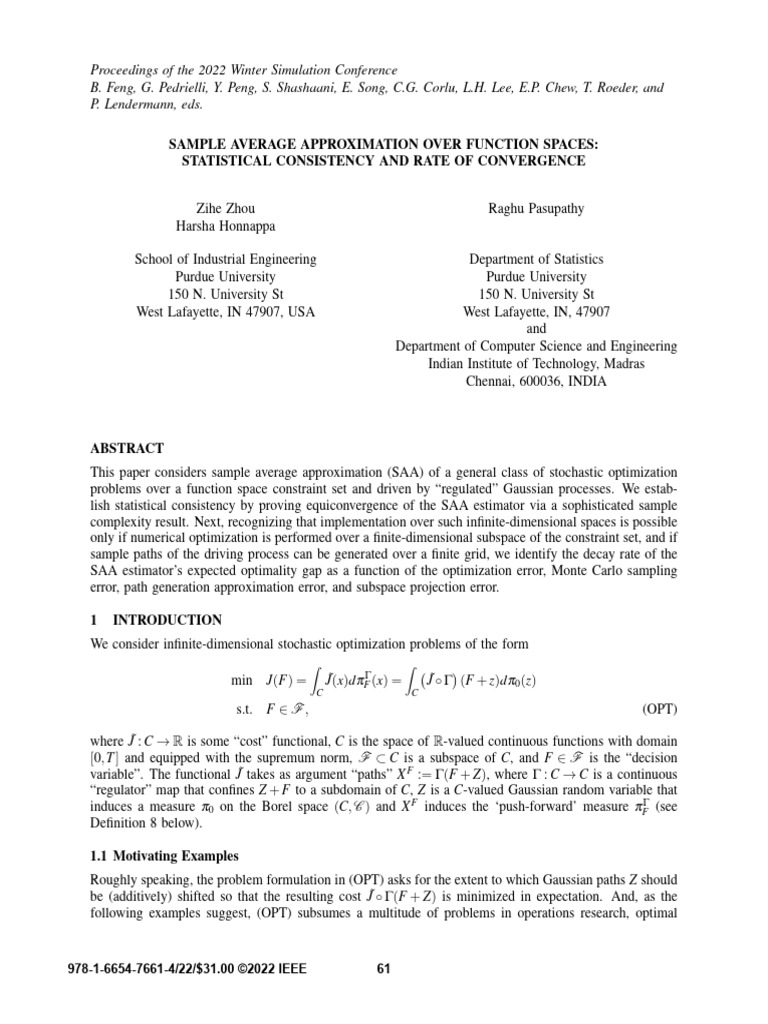 978-1-6654-7661-4/22/$31.00 ©2022 Ieee 61 | PDF | Mathematical Optimization | Normal Distribution
