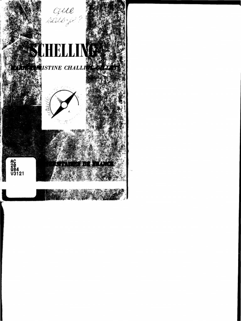 Schelling (Marie C Challiol Gillet) (Z Library) | PDF | Georg Wilhelm ...