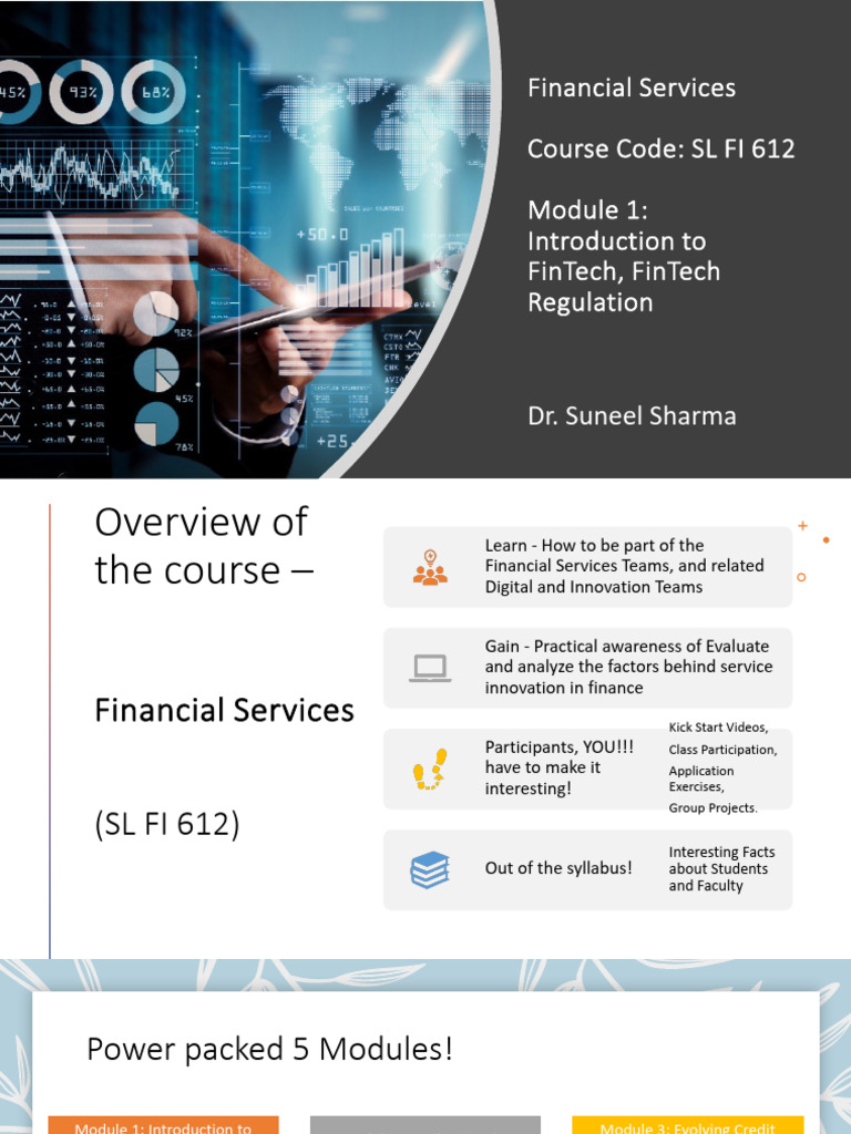 FS Module 1 Introduction To FinServ, FinServ Regulation | PDF | Non Bank Financial Institution ...