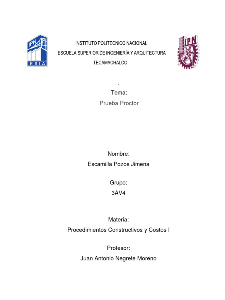 Prueba Proctor | PDF