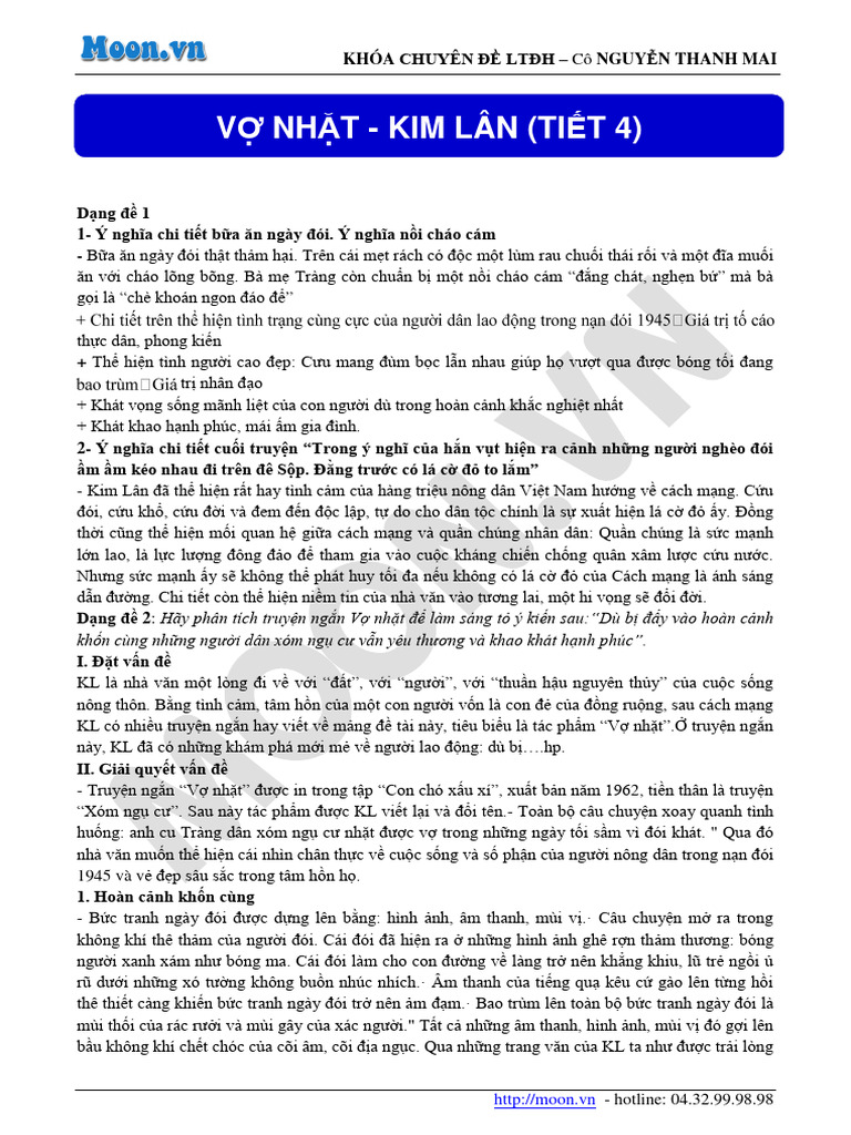 Vo Nhat - Kim Lan (Tiet 4) | PDF
