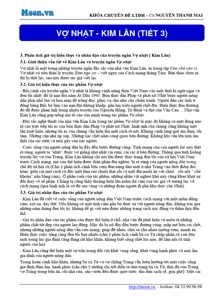 Vo Nhat - Kim Lan (Tiet 3) | PDF