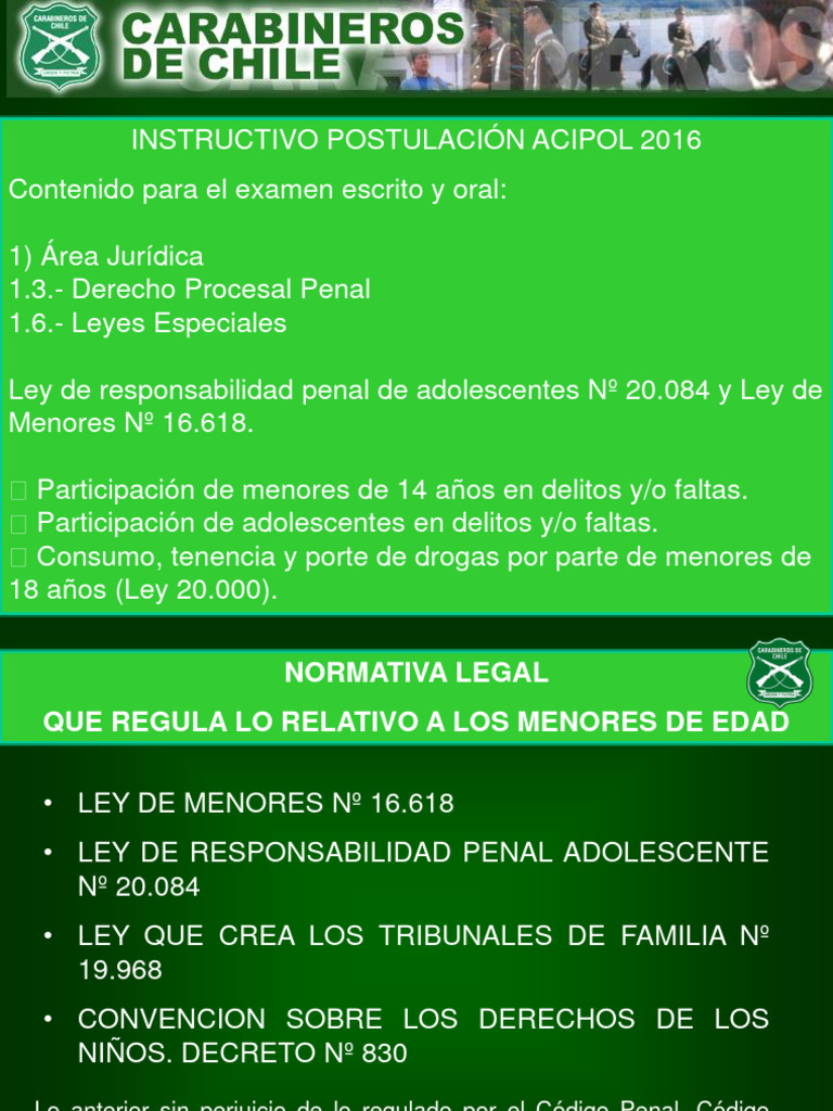 Presentación Ley RPA para Postulacion ACIPOL 2016 | PDF